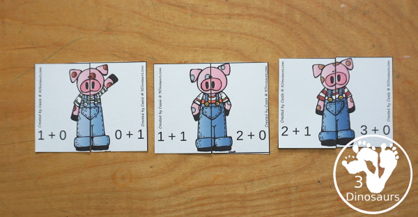 5 Days of Free The Three Little Pigs Printables – 3 Dinosaurs