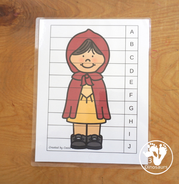 Free Little Red Riding Hood Alphabetical Order Puzzle Printable – 3 ...