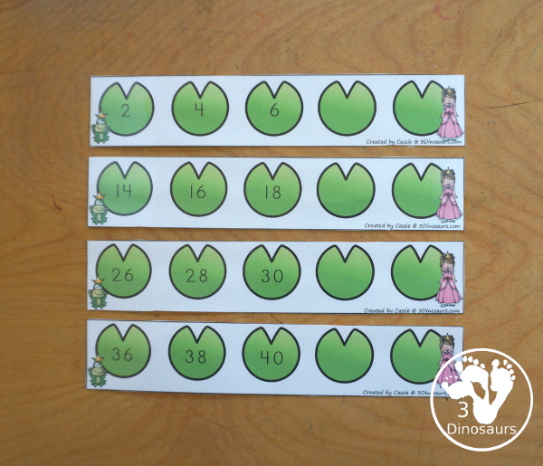 88+ Skip Counting Printables & Activities For Kids – 3 Dinosaurs
