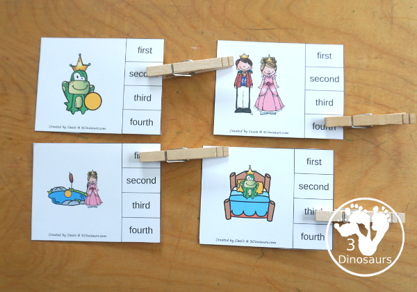 Sequencing: The Frog Prince – 3 Dinosaurs