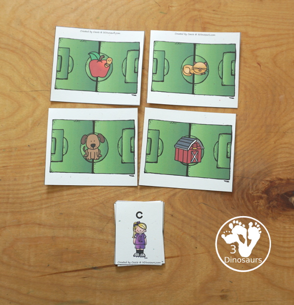 Free Soccer ABC Matching Printable – Beginning Sounds & Letter Matching ...