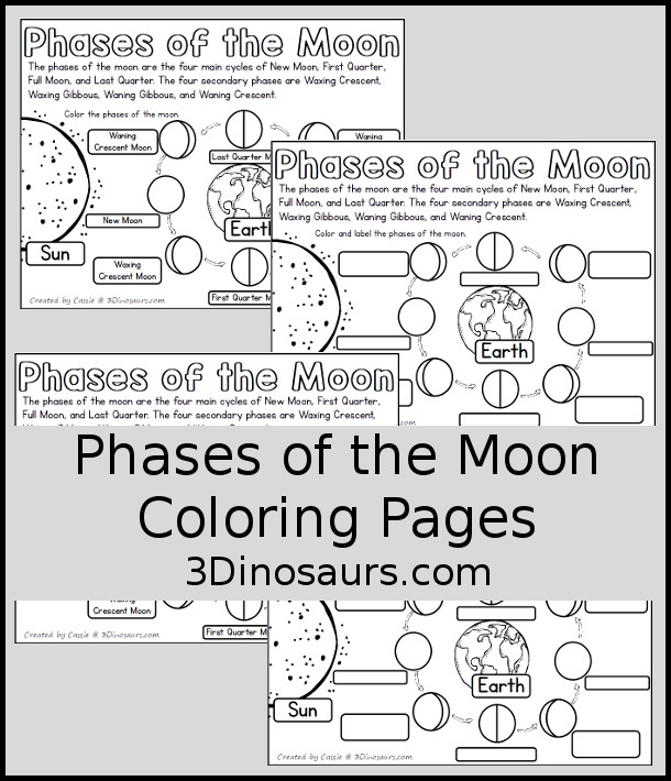 Moon Phases Coloring Pages At Getcoloringscom Free Printable