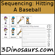 3 Dinosaurs - Sequencing: Hitting A Baseball