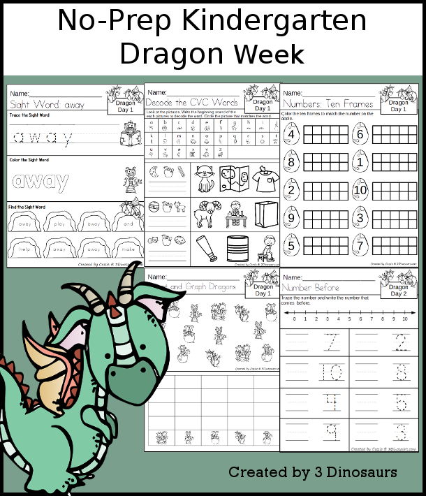 3 Dinosaurs | Stomping, Romping, and Roaring Printables, Crafts & More ...