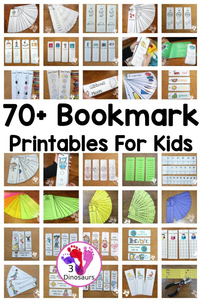 70+ Bookmark Printables: Learning to Read, Preschool, Math and Reading ...