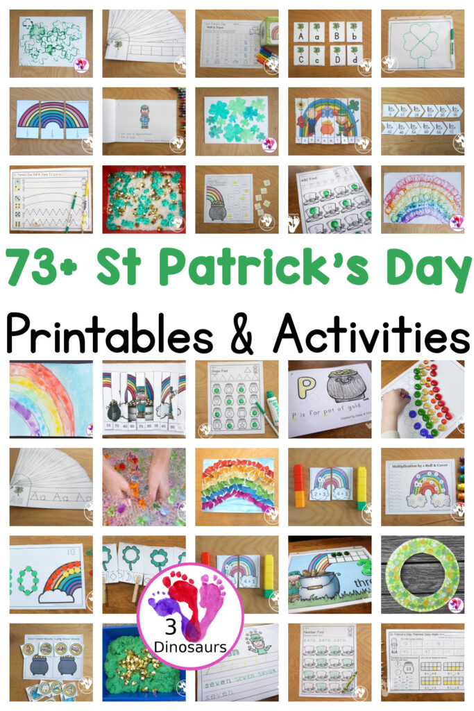 73+ St Patrick’s Day Printables & Activities – 3 Dinosaurs